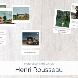 Henri Rousseau Montessori Cards | People | Montessori Education ...