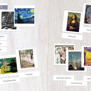 Mega Bundle 3-part Art Cards: 16 Classic Artists, 335 Artworks for ...