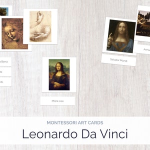 Leonardo Da Vinci Montessori Cards | People | Montessori Education ...