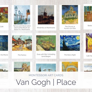 Vincent Van Gogh | Scenic | Montessori Cards | Art Appreciation & Study ...
