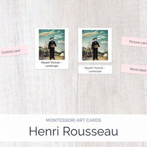 Henri Rousseau Montessori Cards | People | Montessori Education ...