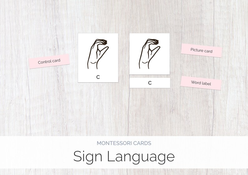 ASL Sign Language A-Z Montessori Cards | Diversity and Inclusion ...