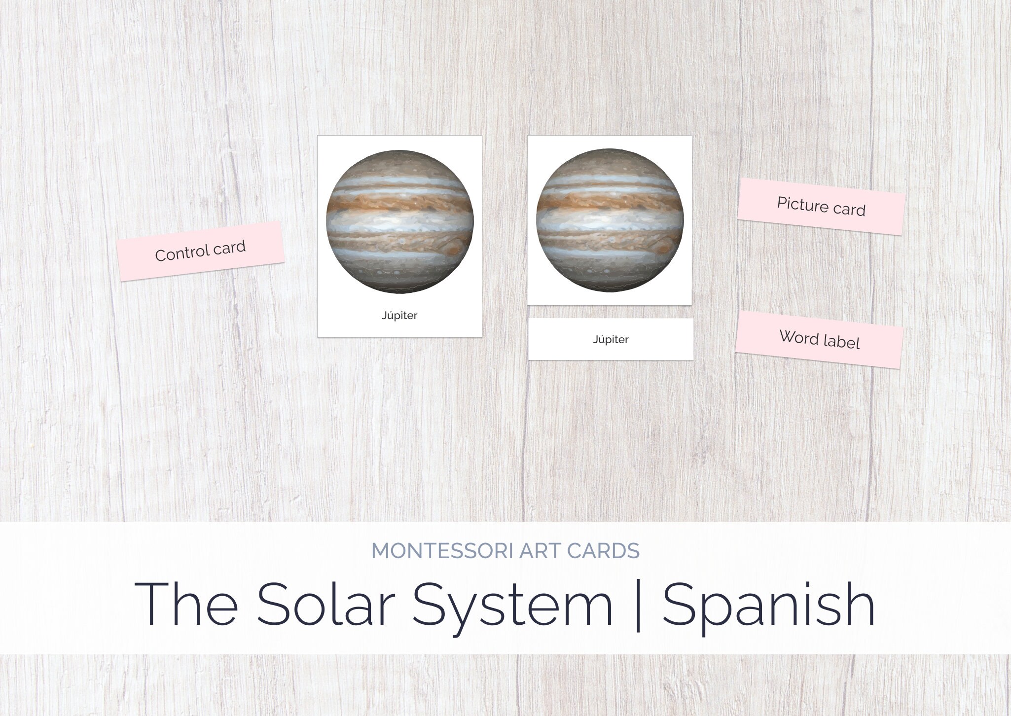 The Solar System | Spanish | Montessori Cards | Montessori Education ...