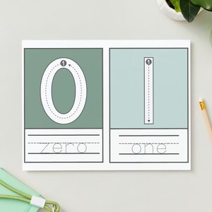 Number Tracing Cards 1-20 | Homeschool and Classroom Resources ...