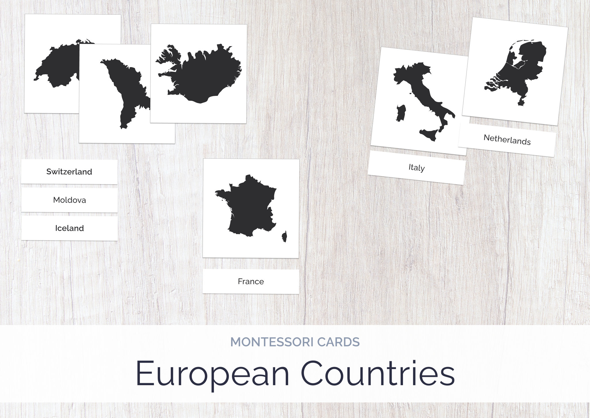 European Countries | Montessori Cards | Geography Montessori ...