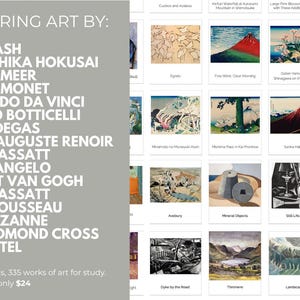 Mega Bundle 3-part Art Cards: 16 Classic Artists, 335 Artworks for ...