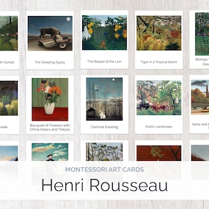 Henri Rousseau Montessori Cards | People | Montessori Education ...