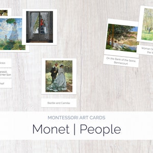 Claude Monet | Montessori Educational Cards | 3-part Cards | Art Study ...