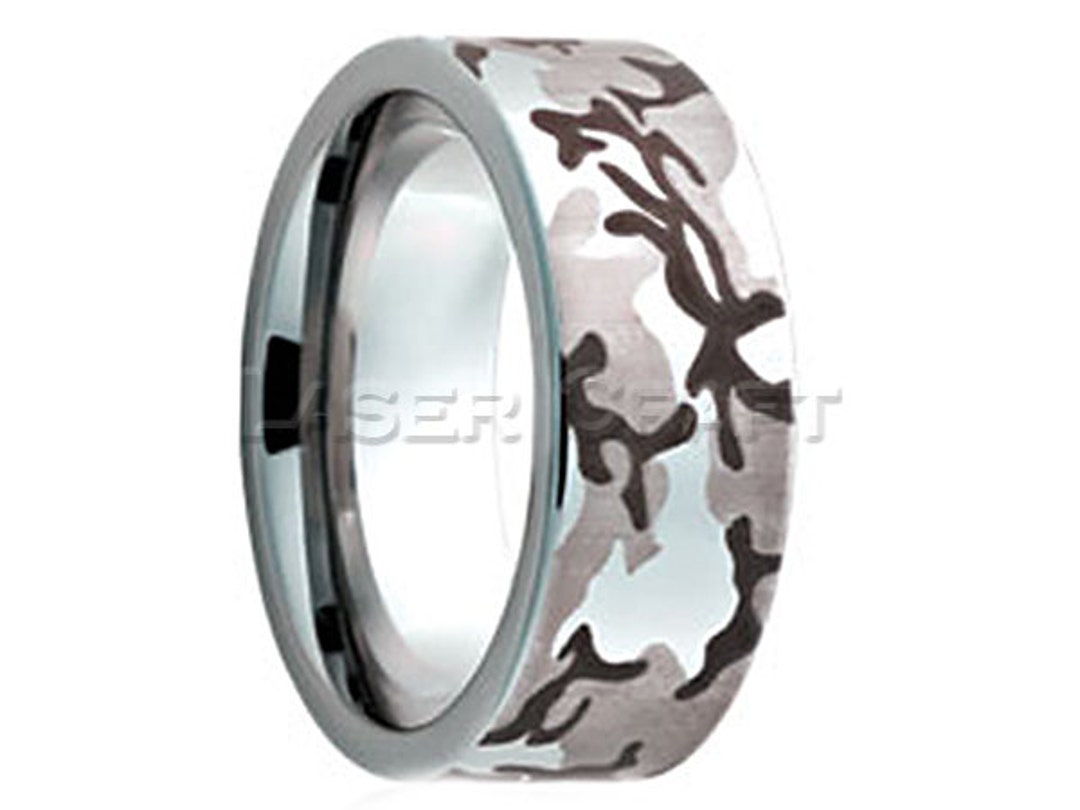 Cobalt Wedding Band,cobalt Wedding Ring,camouflage,camo Ring,dome,high ...