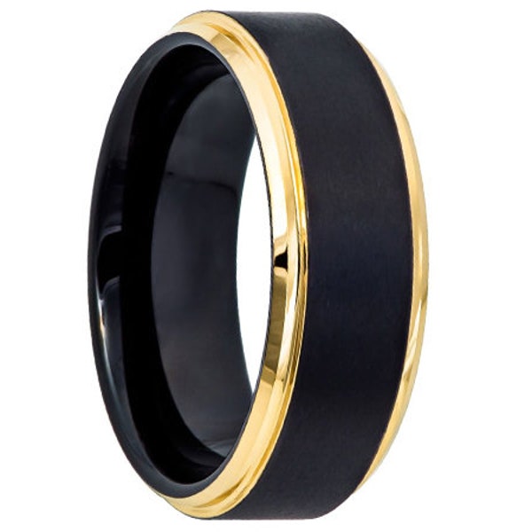 Black Tungsten Ring - Etsy