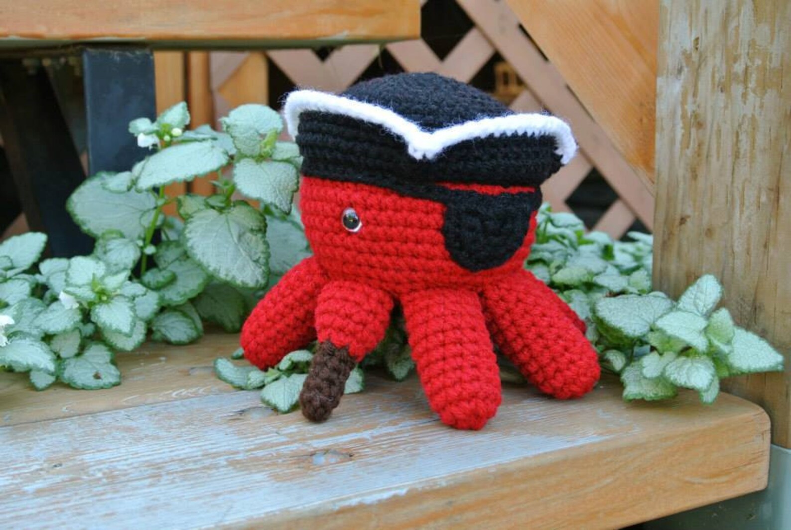 Salty the Pirate Octopus PDF Pattern - Etsy