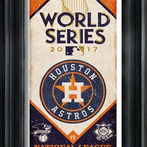 Customized 2017 World Series - Houston Astros Oversize Vintage Ticket ...