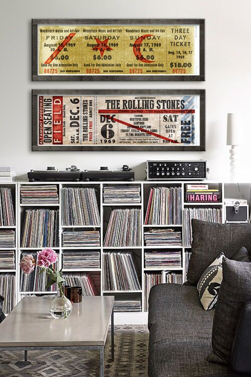 Altamont Ticket Stub Poster - Etsy