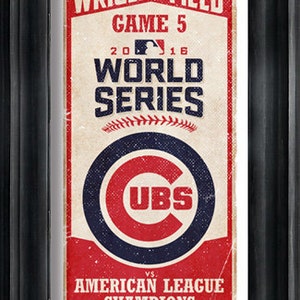 2016 World Series - Chicago Cubs Oversize Vintage Ticket Poster - Etsy