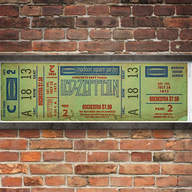 Led Zeppelin Concert Poster - Etsy
