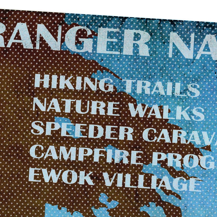 Star Wars Endor Travel Poster | Etsy