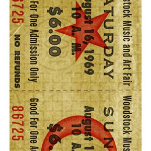 Woodstock Ticket Stub Poster - Etsy