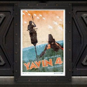 Star Wars Yavin Travel Poster 12 X 18 - Etsy