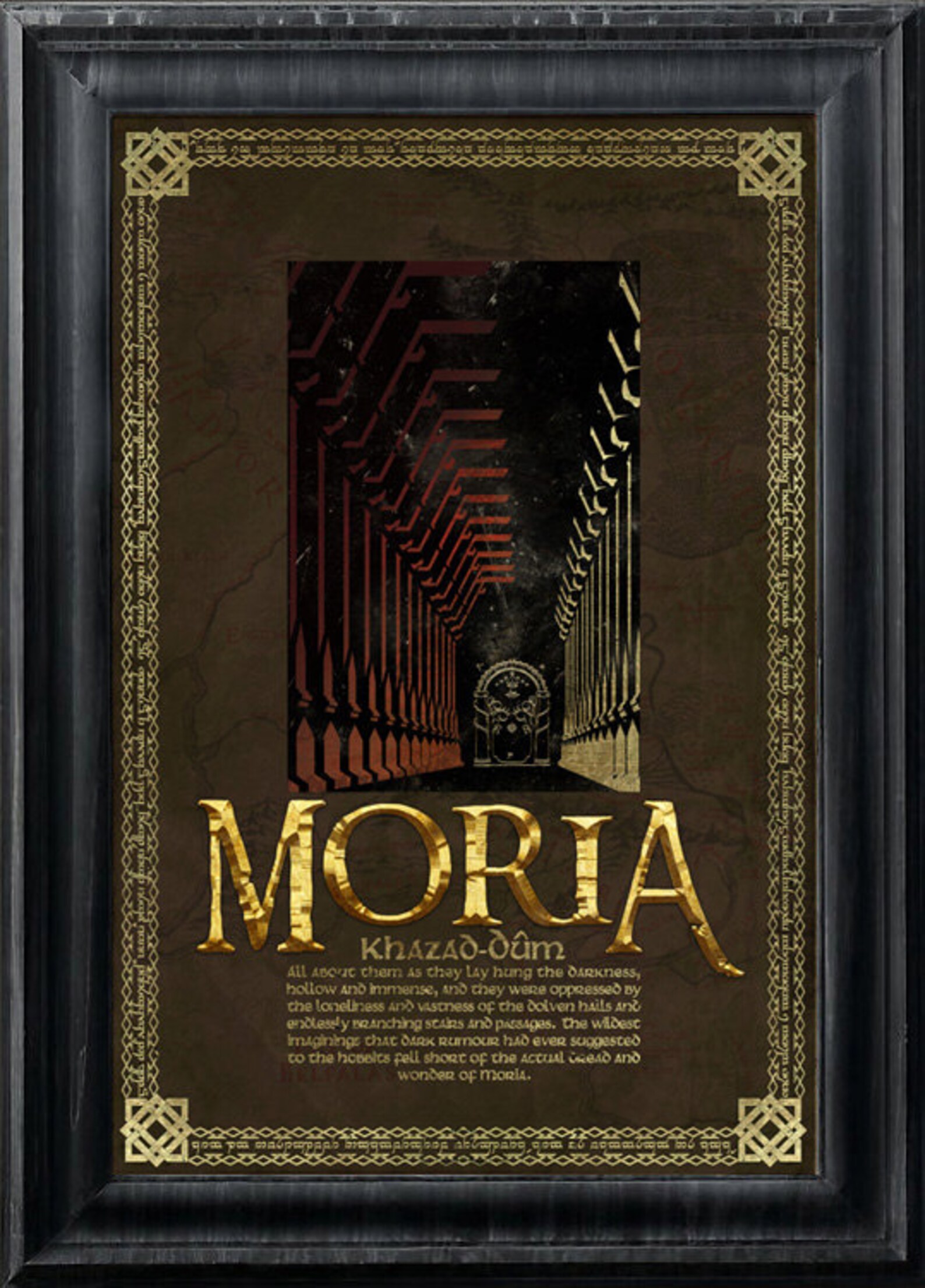 Moria Travel Poster from The Lord Of the Rings and the Hobbit | Etsy