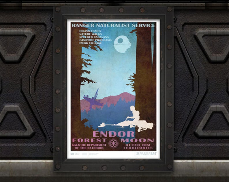 Star Wars Endor Travel Poster - Etsy