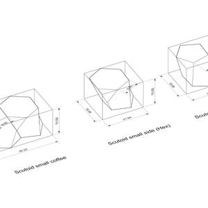 Scutoid Coffee Table Side Tables Geometric Nesting Tables Based on ...