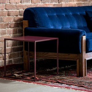 Sidetable Minimalist Tables / Red End Tables Sleek Midcentury Modern ...