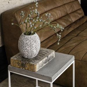 Side Table Concrete Side Table Minimalist Furniture Danish Contemporary ...