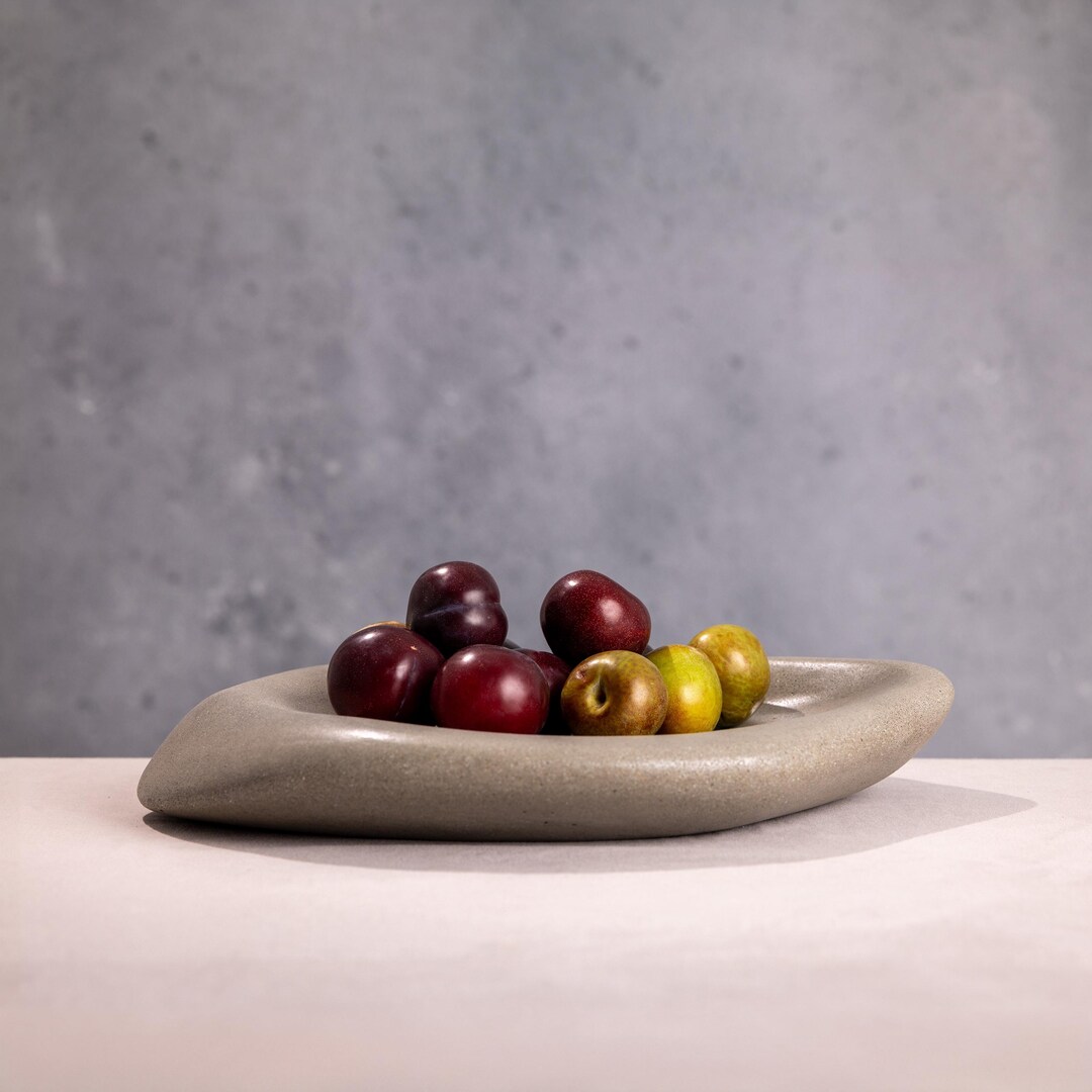 Fruit Bowl Catchall Catch All Table Center Piece, the Dune Platter ...