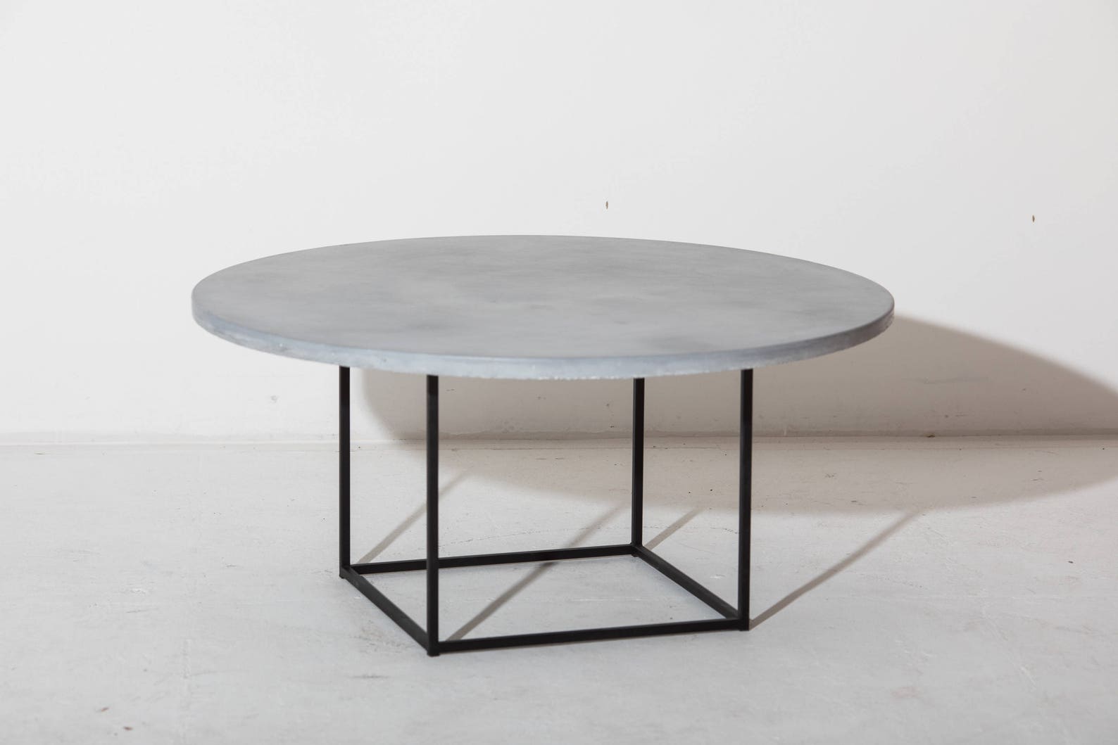 Circular 36 in Concrete Coffee Table Round Coffee Table Cirle | Etsy