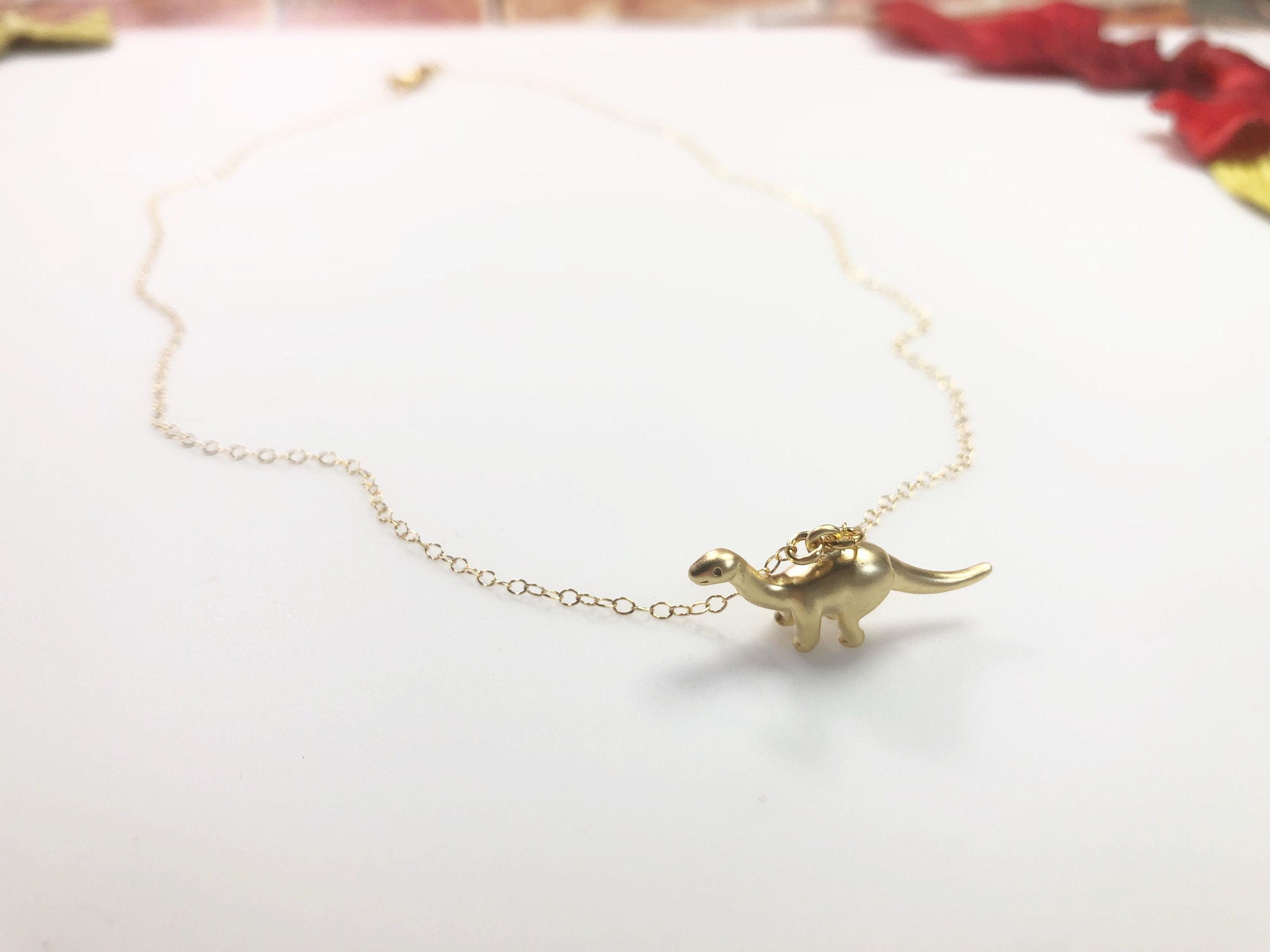 Dinosaur Necklace Long Neck Dinosaur Brachiosaurus | Etsy