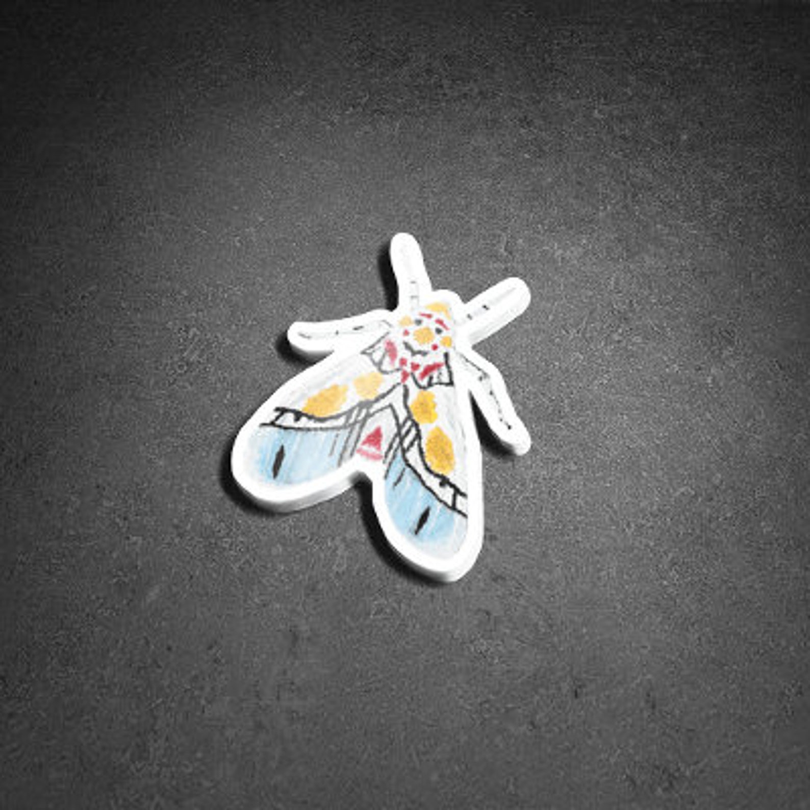 Clown Face Moth Vinyl Sticker Decal Moth Sticker Laptop - Etsy