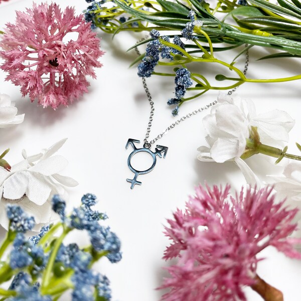 Trans Symbol Necklace - Etsy