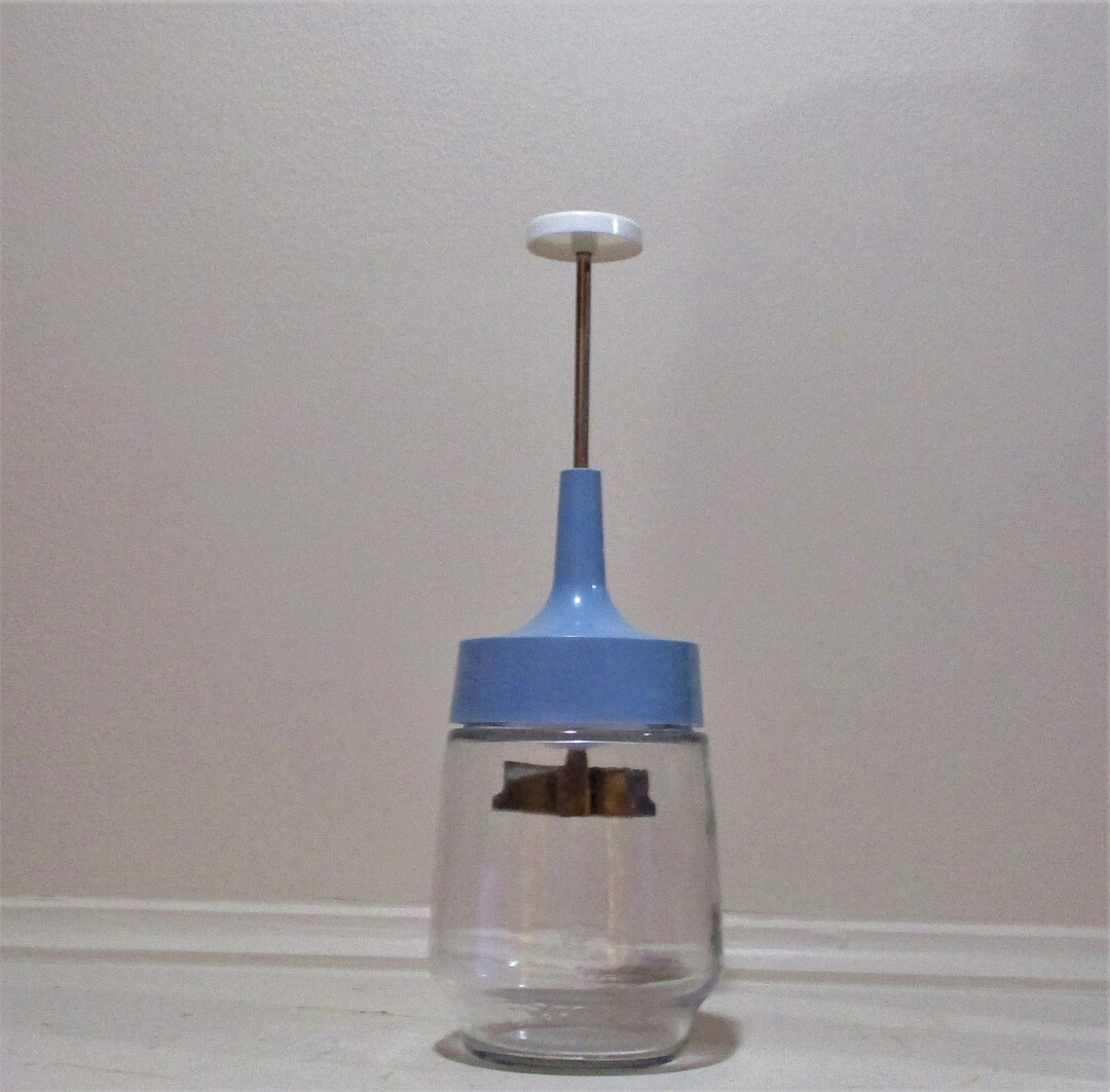 Gemco Vintage Nut Chopper Vegetable Herb Blue Stainless Steel Blades ...