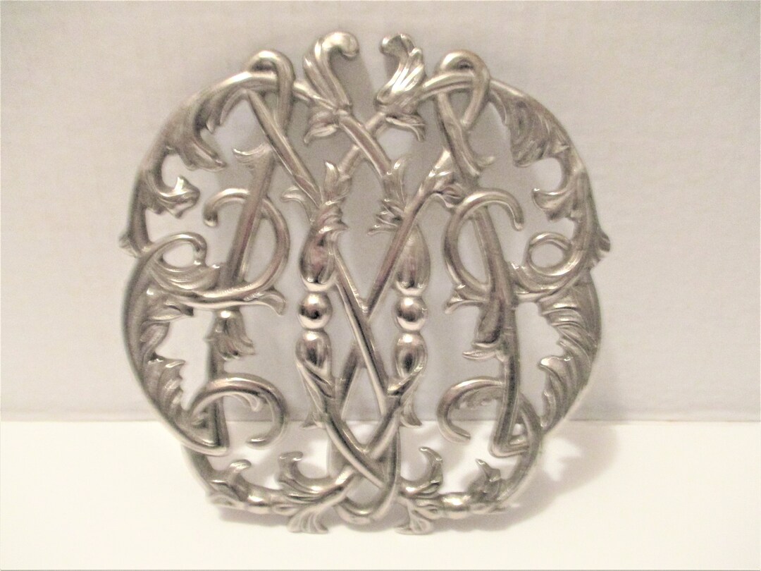 Colonial Williamsburg Cypher Cast Brass Trivet Vintage 1950 - Etsy