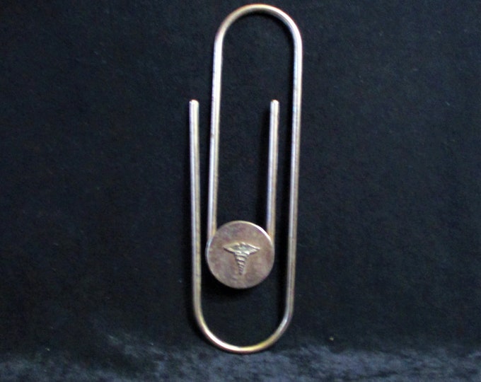 Caduceus Medical Giant Paper Clip Paperweight 7 Inches Tall Desk ...