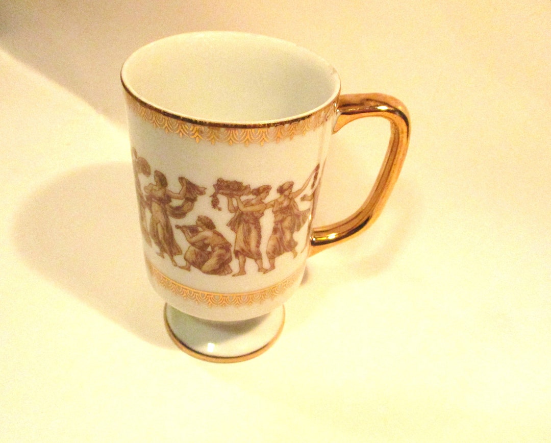 Royal Crown Greek Classic Gold Accented Coffee Cup Mug - Etsy