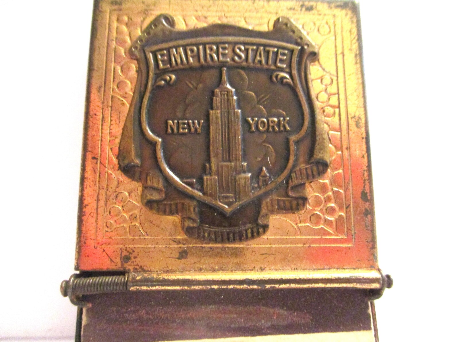 Empire State Building Match Box Cover New York Souvenir Jemco Hide-a ...
