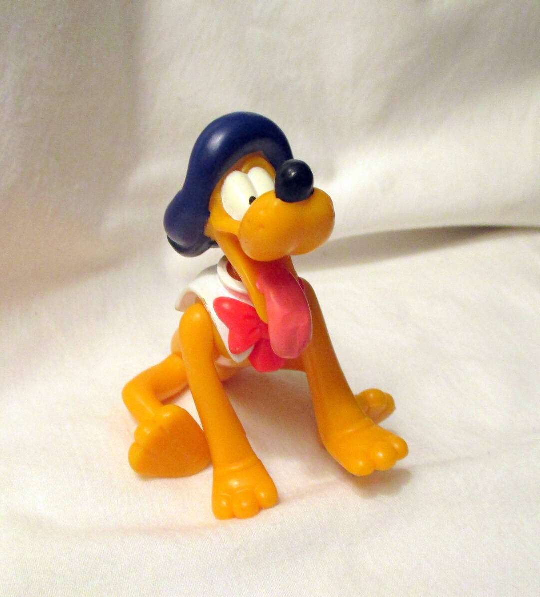 Disney Pluto Poseable Figurine Cake Topper french Artist Blue Beret ...