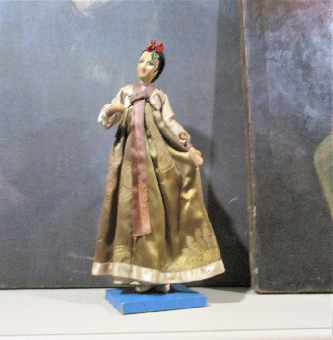 Vintage Layna Klumpe Cloth Felt Spanish Woman Doll Spain Rare 12 Inches ...