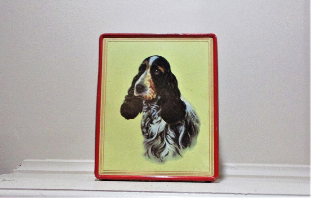 Vintage James Keiler & Son Ltd Cookie Tin English Springer Spainial ...