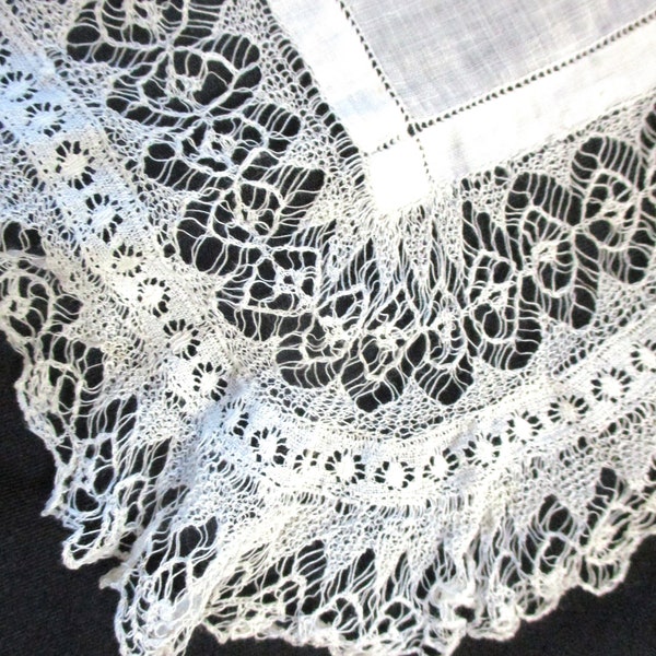 Antique Lace Handkerchief - Etsy