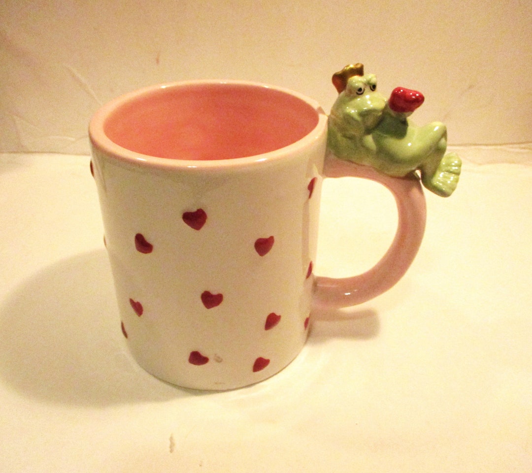 Ganz Frog Coffee Mug 3D Frog With Crown Hearts Ceramic Novelty Mug - Etsy