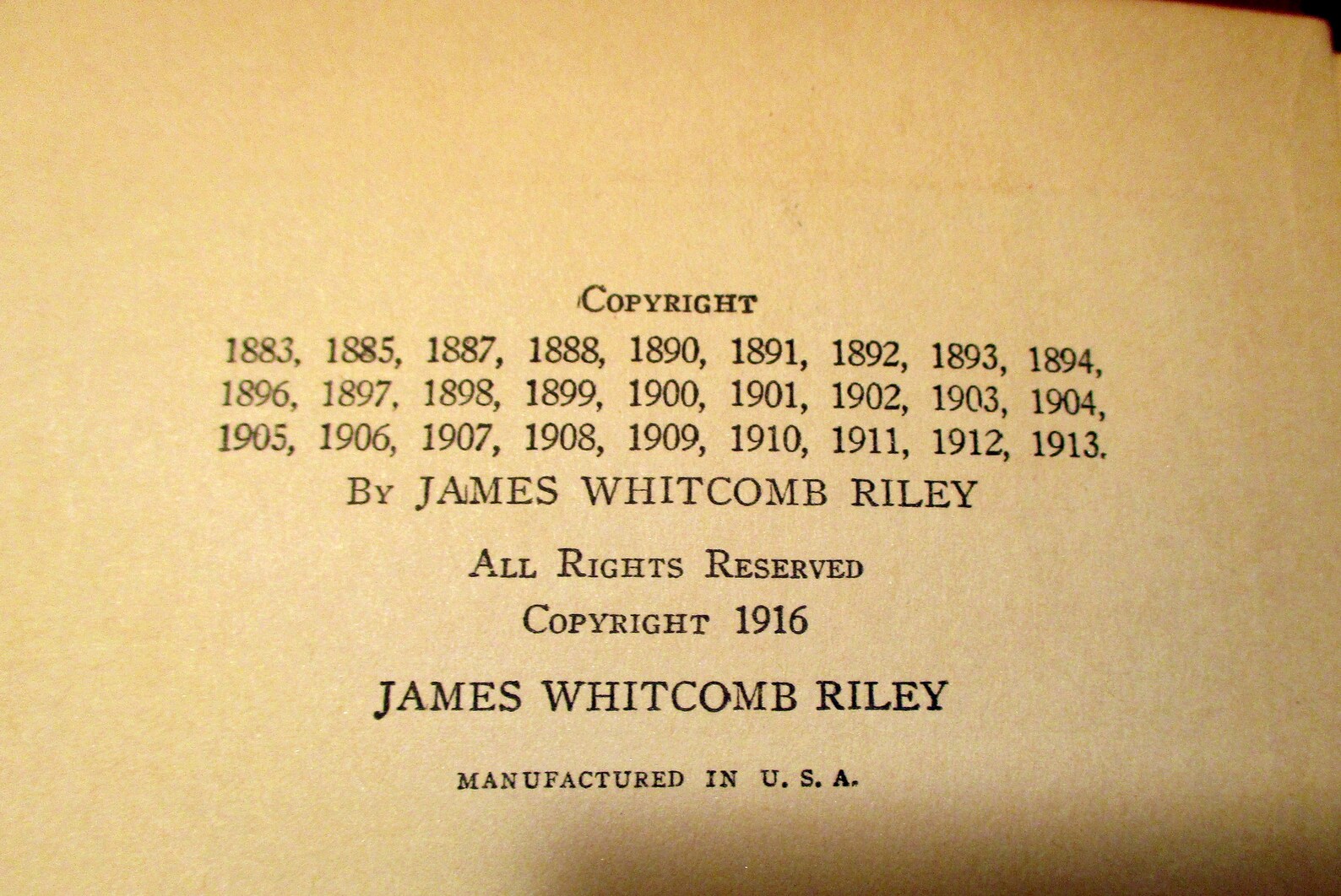The Complete Works of James Whitcomb Riley 1916 Six Volumes | Etsy
