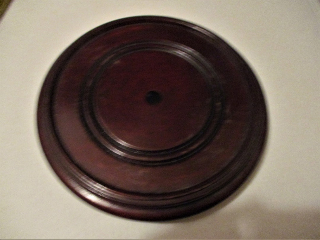 Asian Wood Round Display Stand Base 7.5 Inch Diameter 2 Inches Tall - Etsy