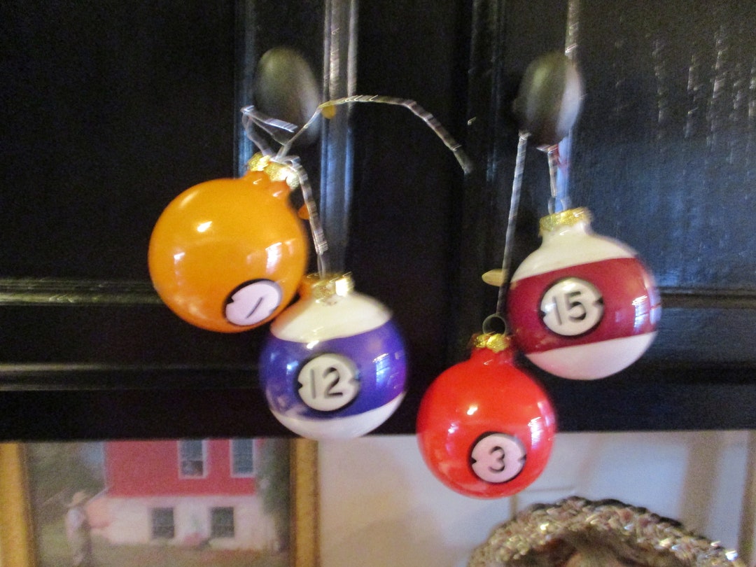 Silvestri Billiards Pool Ball Ornaments Christmas Ornaments - Etsy