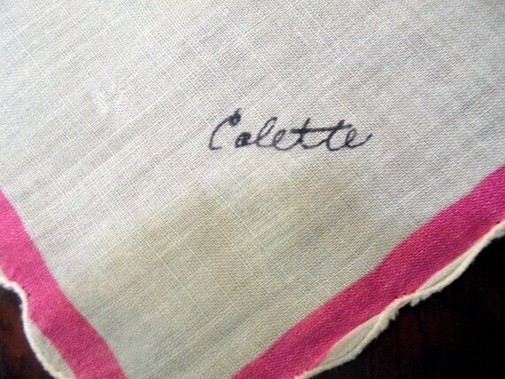 Colette Handkerchief Hand Painted Designer Handkerchi… - Gem