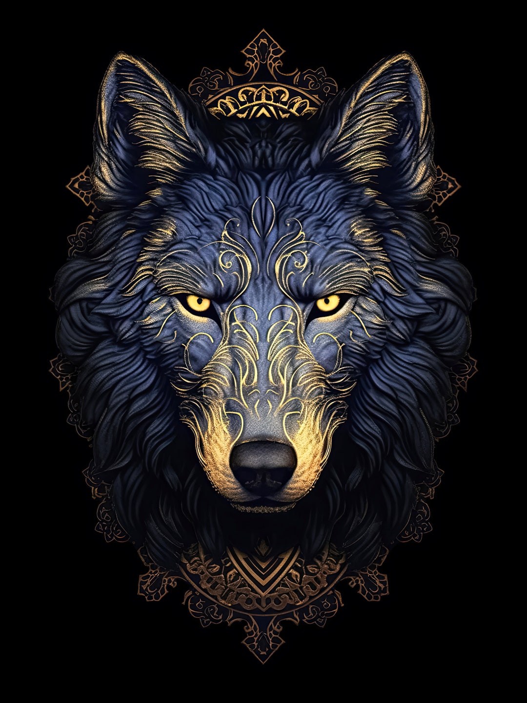 Wolf Art Print Matt Paper Wolf Art Wolf Print Gift for Wolf Lover Print ...