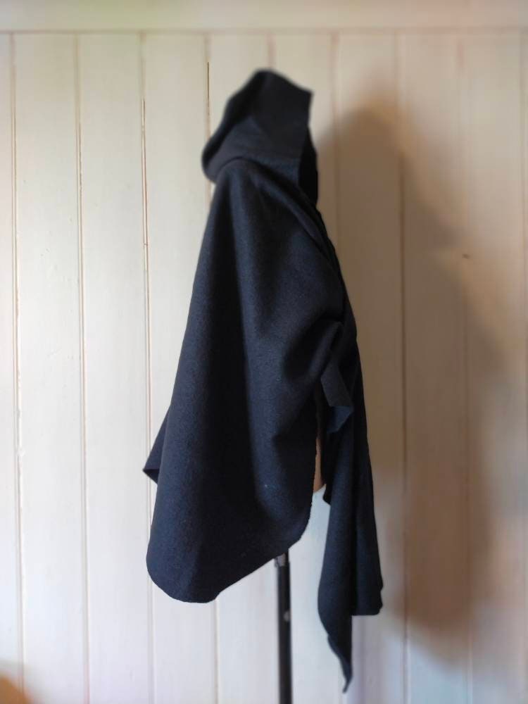 Pure Wool Cloak With Hood and Pocket: Warm, Durable Outerwear - Etsy