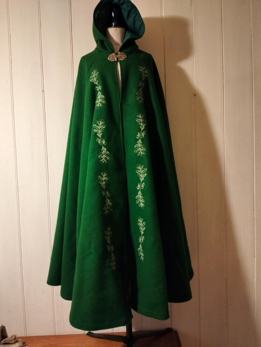Greenman Wool Cloak - Etsy