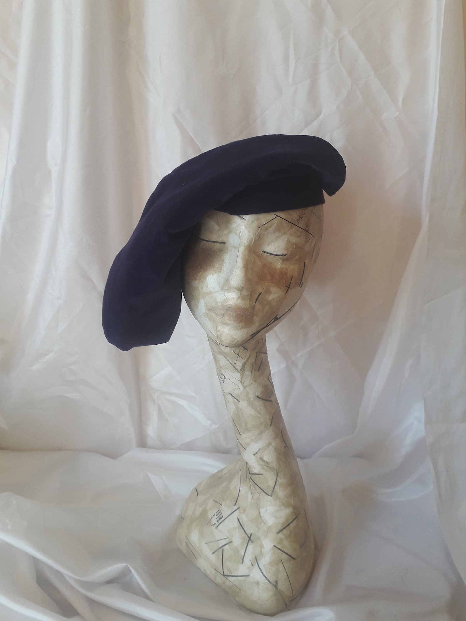 Velvet Artists Beret - Etsy UK